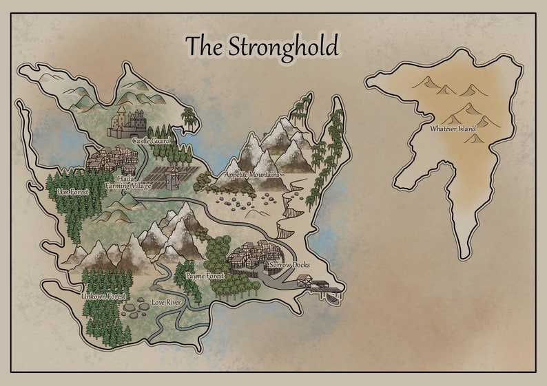 63-base Medieval Map Brush Set for Krita - Etsy