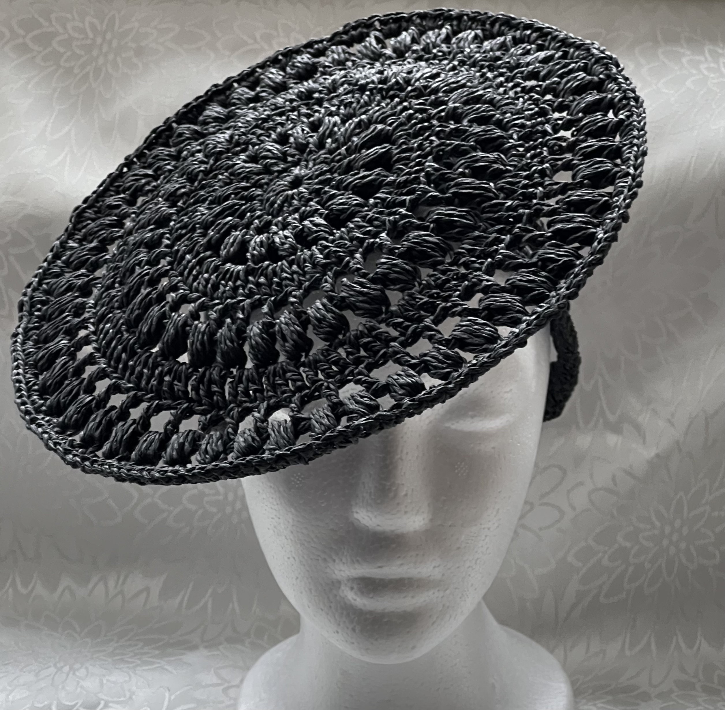 Crochet Vintage Style Headpiece, Fascinator, Weddings, Celebrations ...