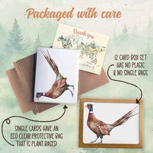 Pheasant Card. Personalized Handmade Greeting Card. Bird Card and ...
