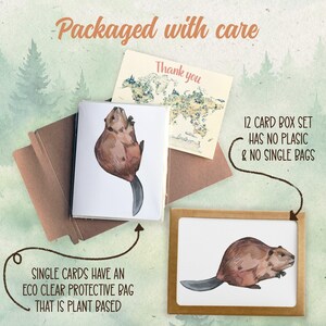 Custom Handmade Beaver Card, Cute Animal Lover Gift, Personalized ...