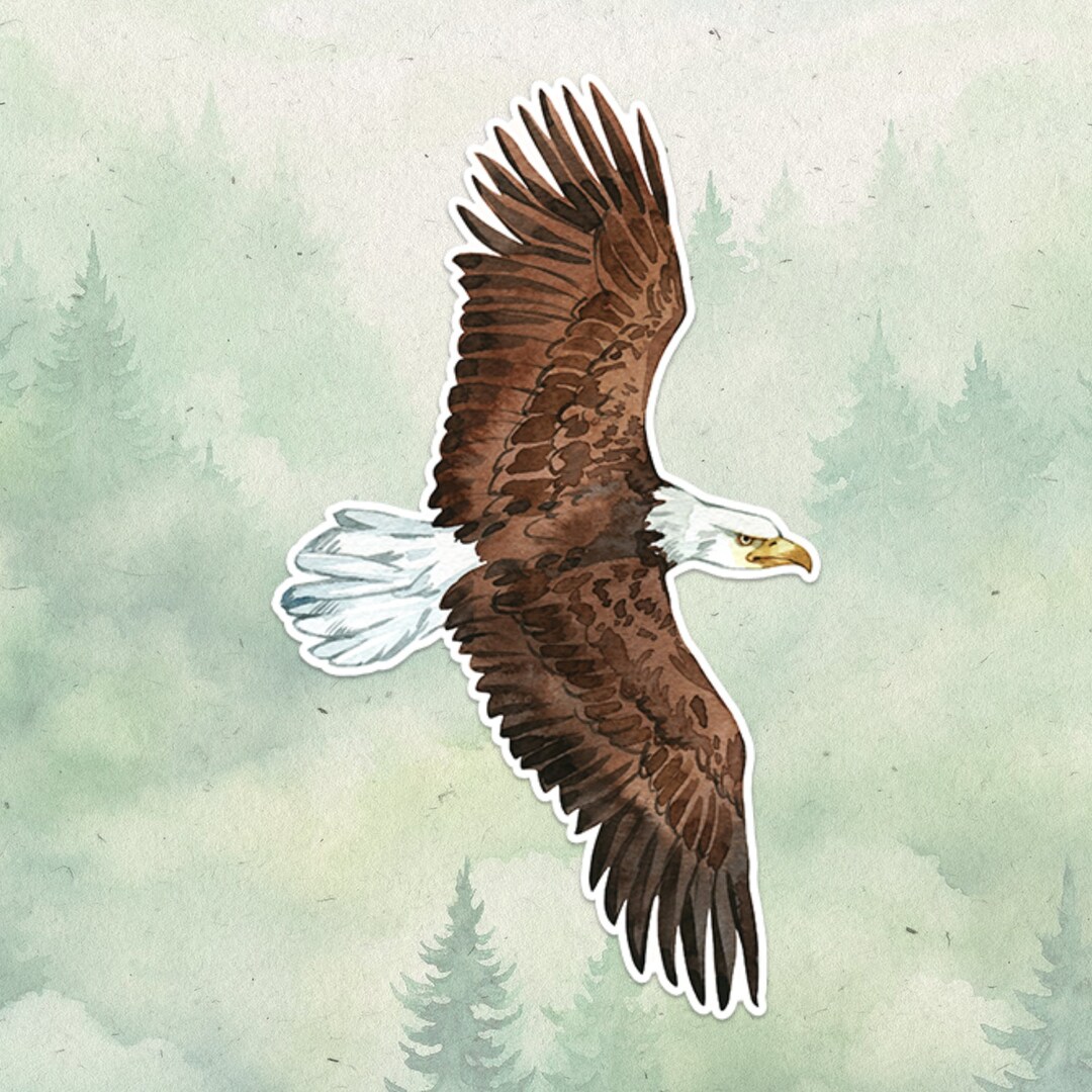 Eagle Sticker, Waterproof Vinyl Decal, Bird Sticker - Etsy