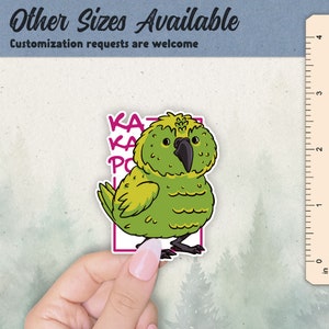 Kakapo Sticker Waterproof Vinyl Decal Cartoon - Etsy