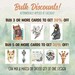 Crow Card. Personalized Handmade Greeting Card. Bird Card and Sticker ...