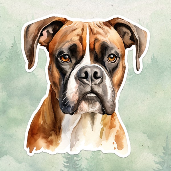 Boxer Sticker - Etsy