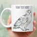 Snowy Owl Mug - Personalized Ceramic Coffee Mug - Snowy Owl - Etsy