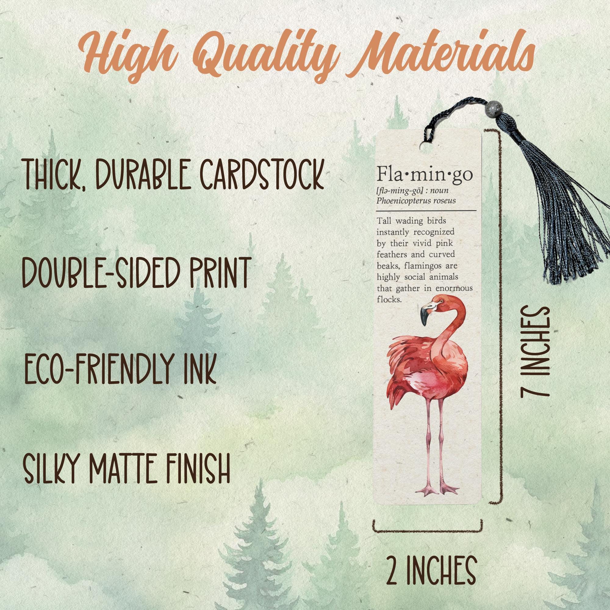 Flamingo Bookmark, Cute Book Lover Gift, Gift for Animal Lovers - Etsy
