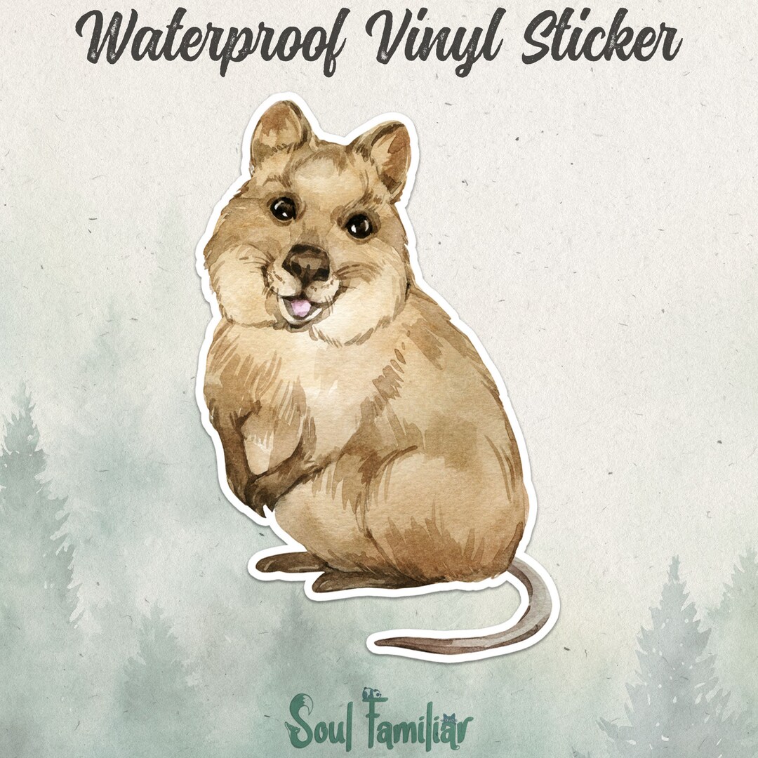Quokka Sticker Waterproof Vinyl Decal Watercolor - Etsy