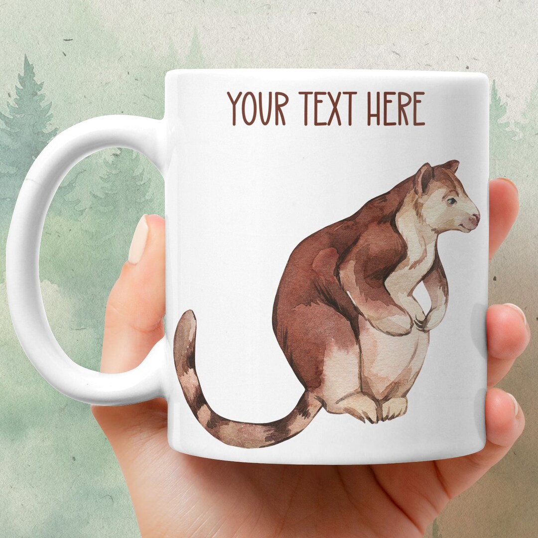 Tree Kangaroo Mug - Personalized Ceramic Coffee Mug - Realistic ...
