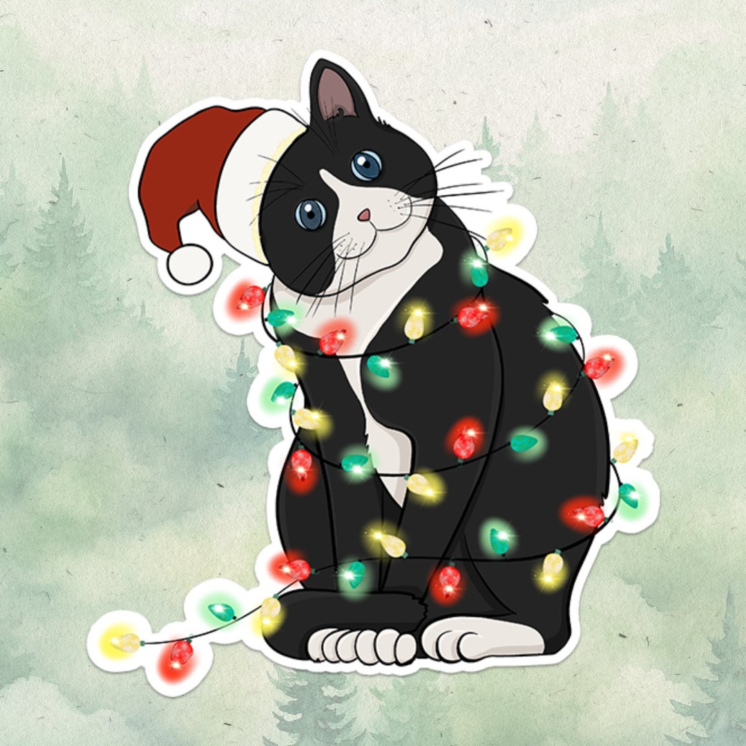 Cat Sticker, Waterproof Vinyl Decal, Animal Lover Gifts - Etsy