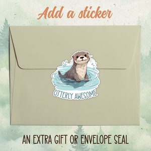 Otter Card. Handmade Greeting Card. Otterly Awesome - Etsy