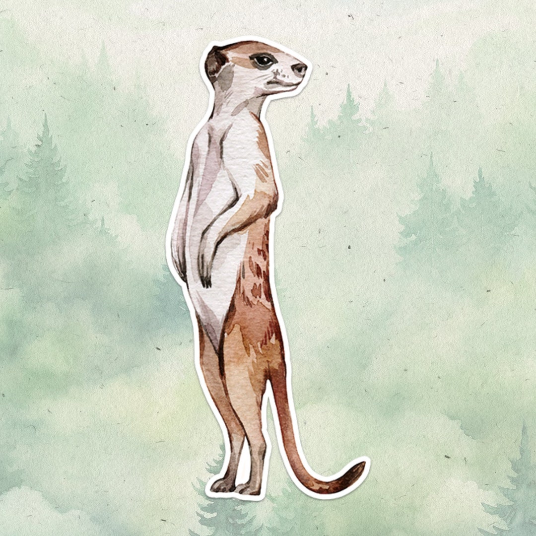 Meerkat Sticker, Waterproof Vinyl Decal, Animal Lover Gifts - Etsy