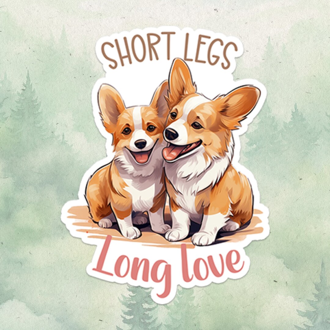 Corgi Sticker, Waterproof Vinyl Decal, Dog Sticker - Etsy