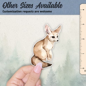 Fennec Sticker Waterproof Vinyl Decal Watercolor - Etsy