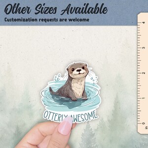 Otter Sticker, Waterproof Vinyl Decal, Otterly Awesome - Etsy