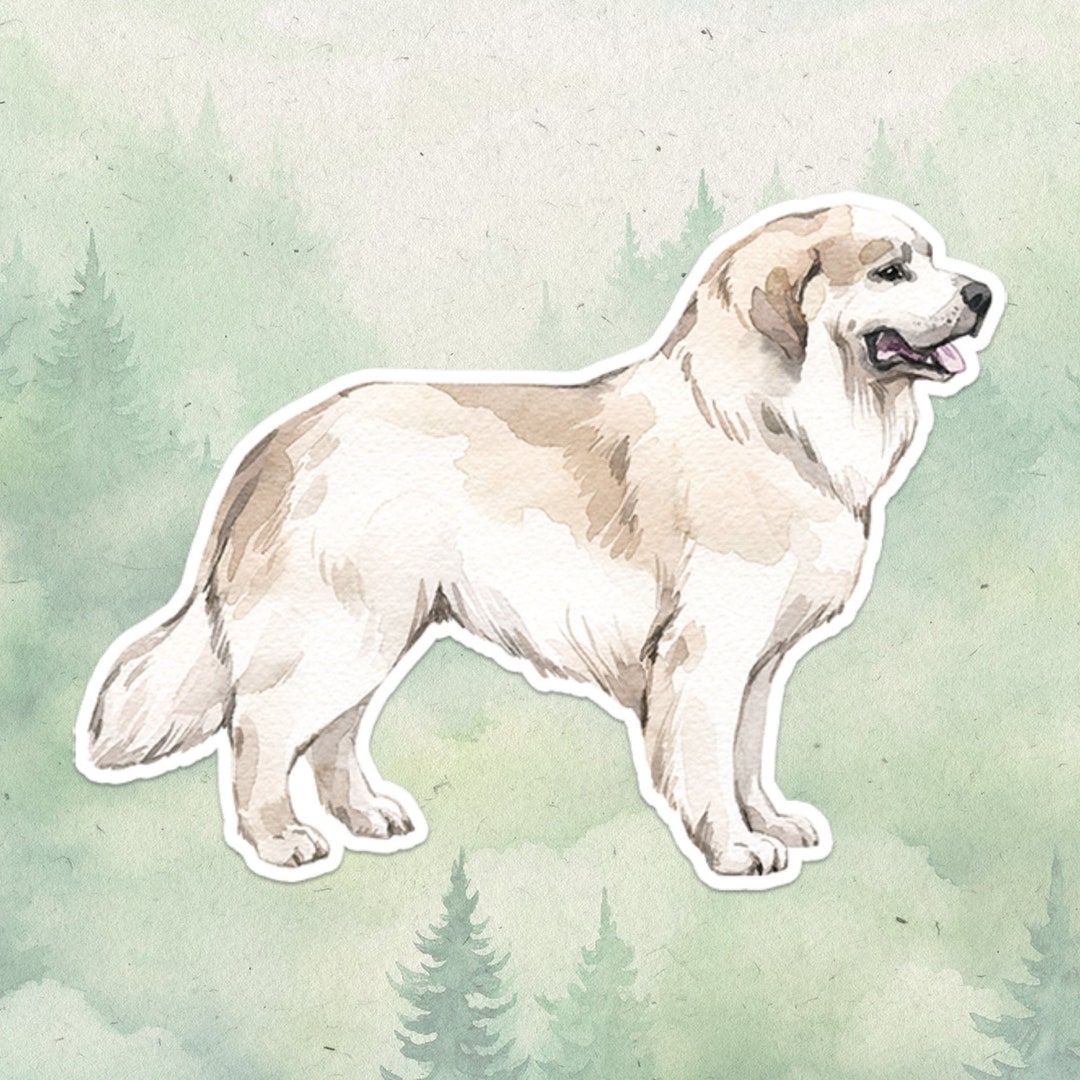 Great Pyrenees Sticker, Waterproof Vinyl Decal, Dog Sticker - Etsy