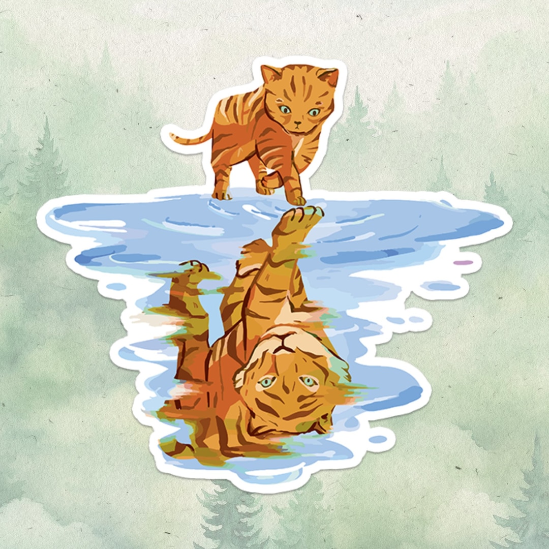 Cat Sticker, Waterproof Vinyl Decal, Animal Lover Gifts - Etsy
