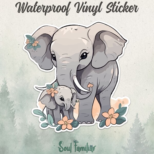 Elephant Vinyl Decal - Etsy