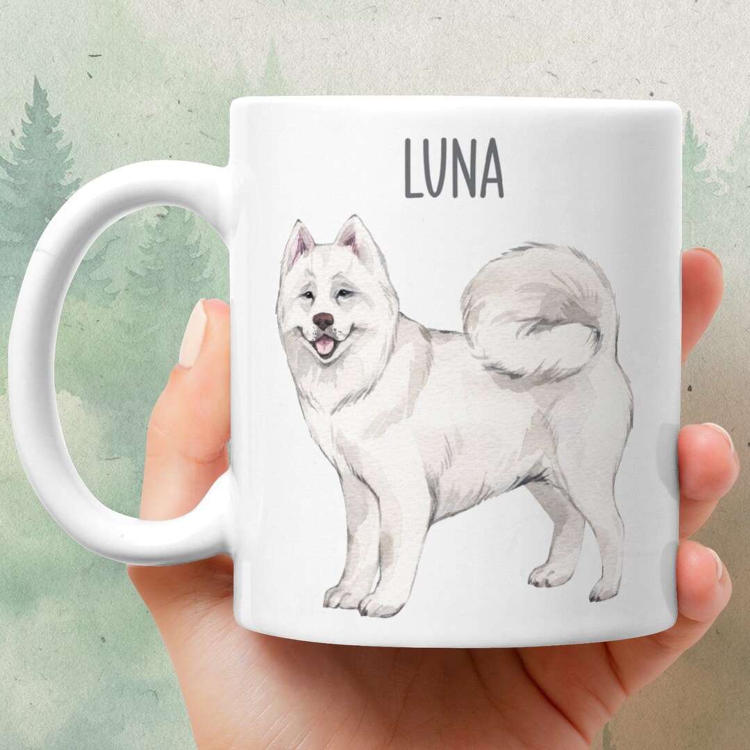 Samoyed Mug - Personalized Ceramic Coffee Mug - Watercolor - Etsy