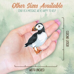 Waterproof Vinyl Puffin Sticker, Cute Bird Lover Gift, Great Decal for ...