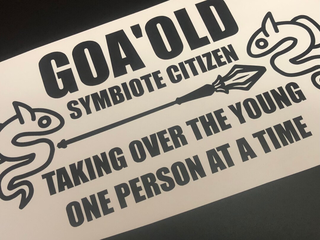 Stargate GOA'OLD Sticker Symbiote SG1 Stargate Atlantis SGU Sticker Goa ...