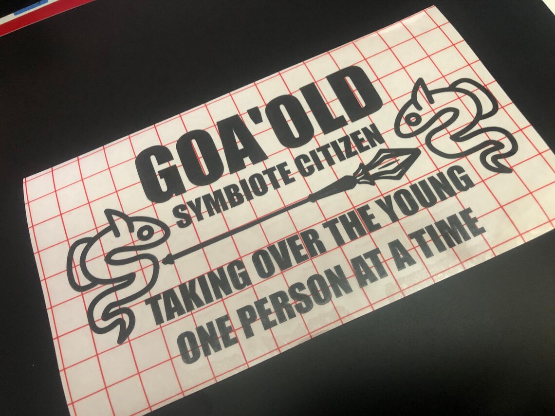 Stargate GOA'OLD Sticker Symbiote SG1 Stargate Atlantis SGU Sticker Goa ...