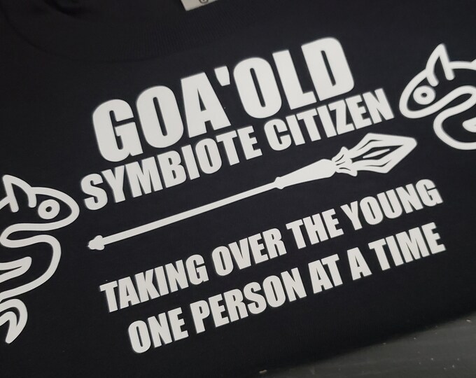 Stargate SG1 Mens Shirt GOA'OLD Symbiote Citizen Size XL Goa'uld Goauld ...