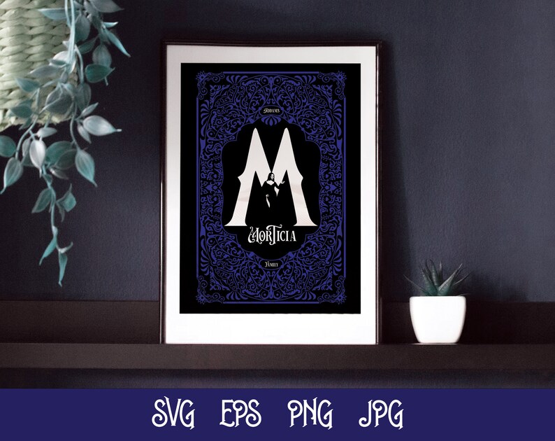 Morticia Addams SVG Wednesday Series Poster Addams Family TV - Etsy