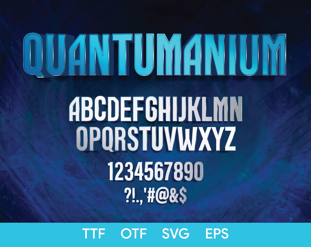 Quantumania Font Alphabet Letters for Super Hero, Ant-guy SVG ...