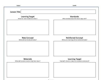 Standards Based Grading Unit Lesson Plan Template & Pacing Guide - Etsy