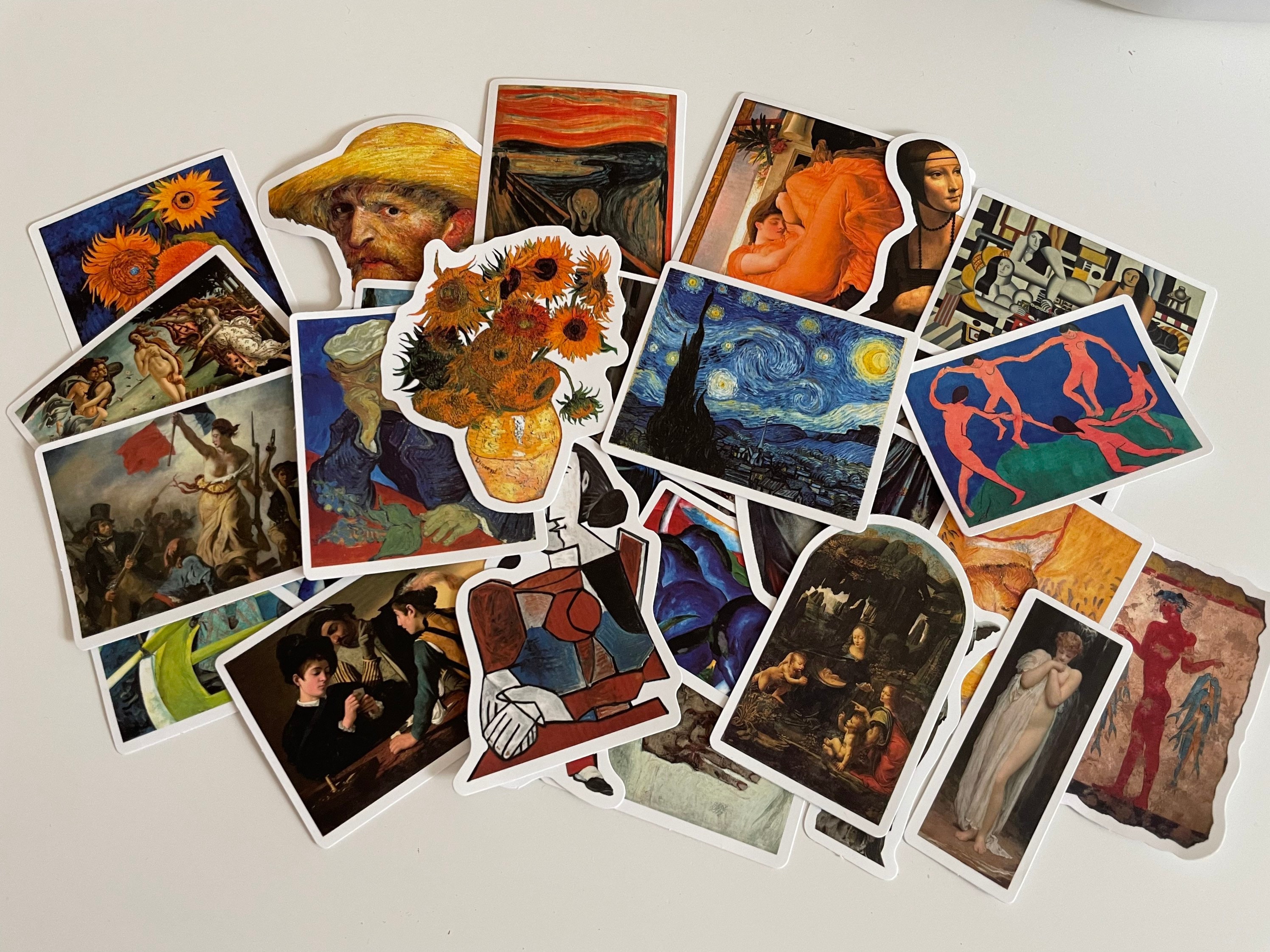 Art Vinyl Mixed Art Stickers Pack Painting Stickers - Etsy UK