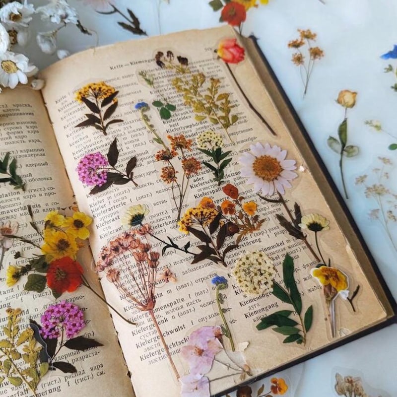 Flower Floral Stickers - Etsy UK