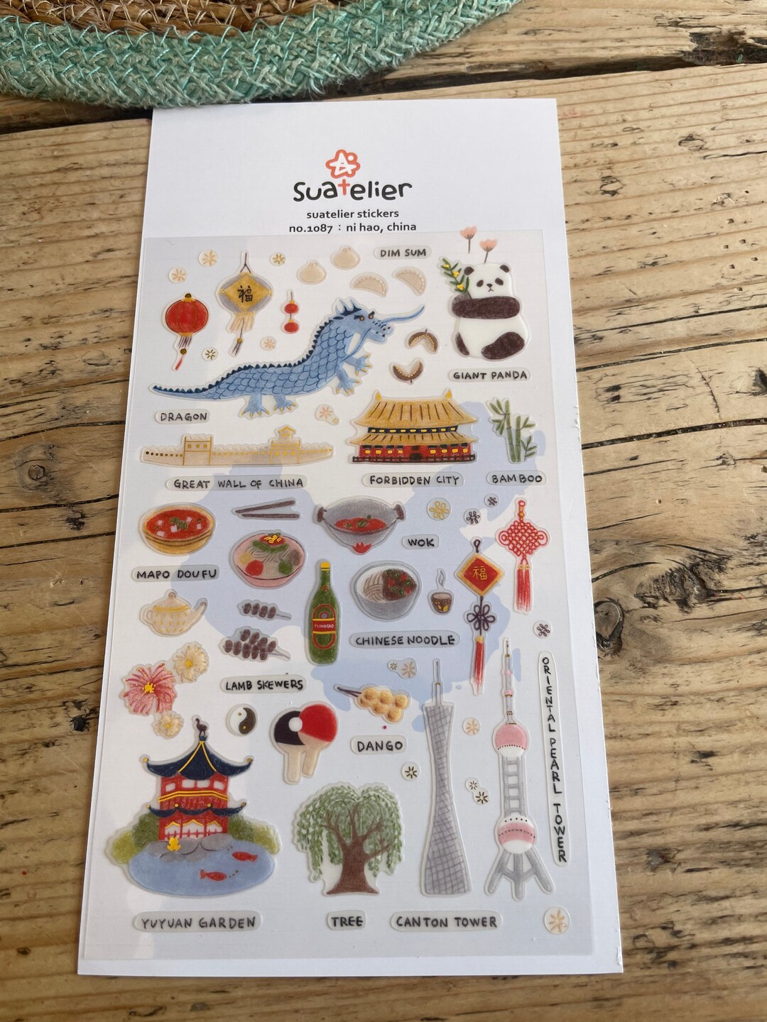 Suatelier, China Themed Stickers, Cantonese Stickers Sticker Sheet ...