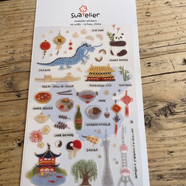 Chinese Stickers - Etsy