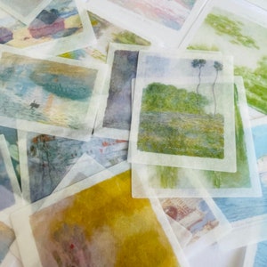 Monet Art Stickers Pack | Painting Stickers | Drawing Stickers ...