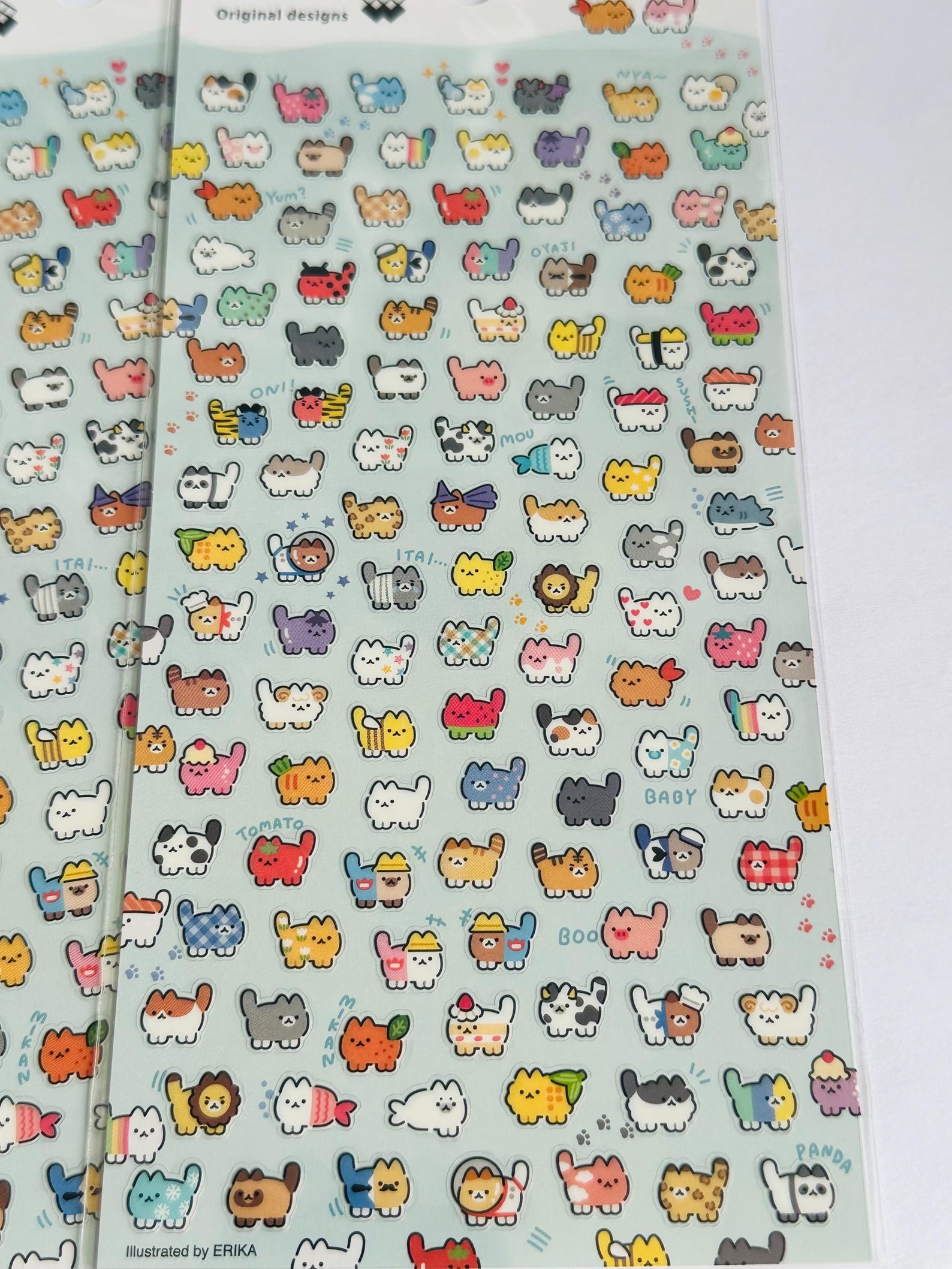 Tiny Kitty Cat Stickers | Kawaii Animal | Kitty Stickers | Nature and ...