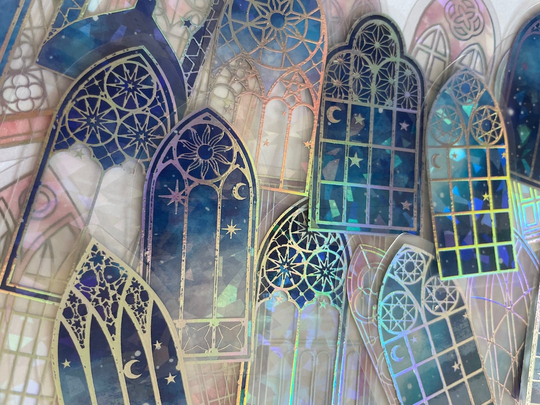 Vinyl Stickers Garden Frame | Window | Floral Garden Paper | BUJO ...