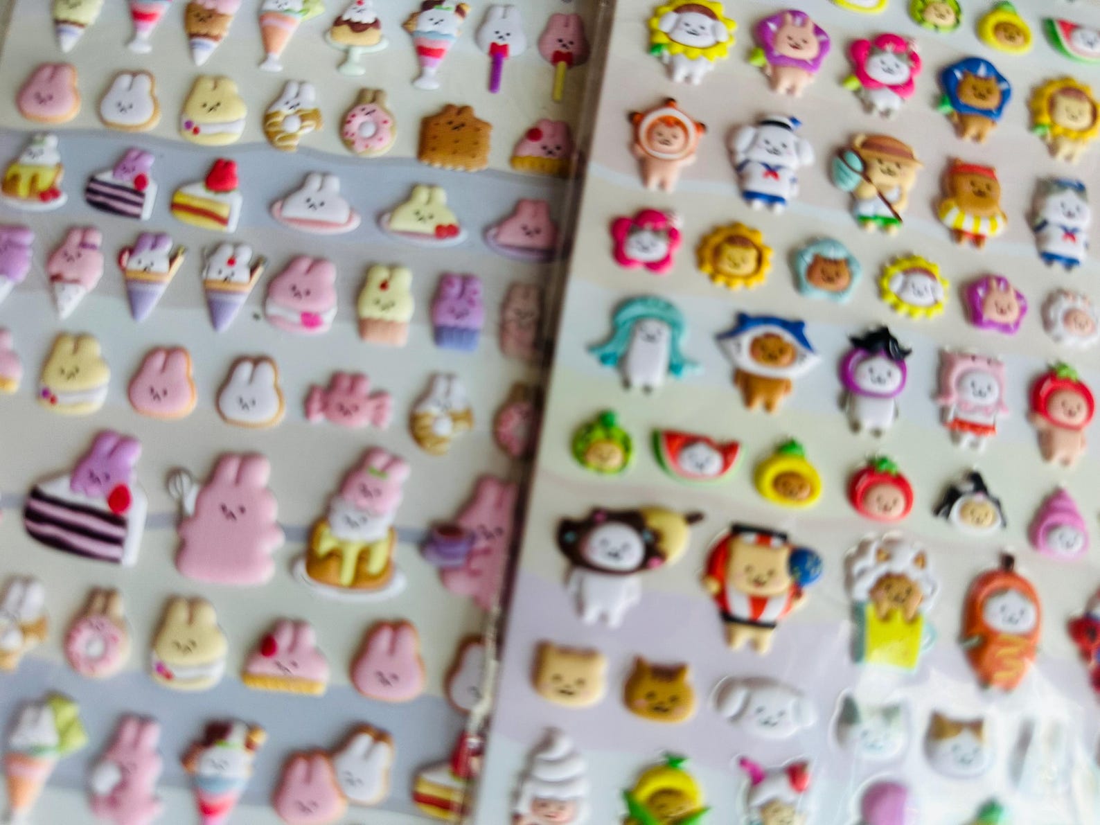 Kawaii Animal Puffy Stickers - One Sheet. Squishy and Sweet! - Etsy