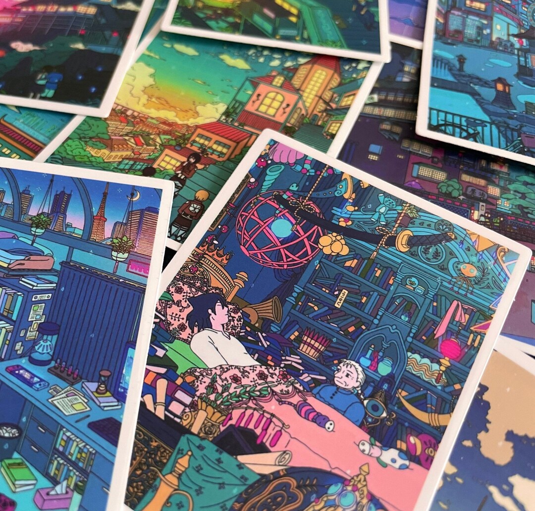 Japanese Style Anime Stickers | High Quality Anime Inspired Stickers ...