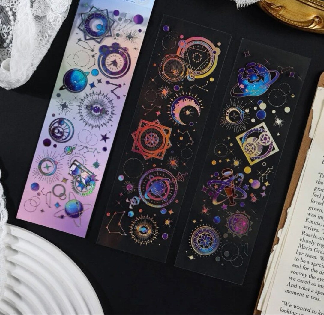 Sheet of Holographic Moon/ Star / Celestial / Holographic Golden Moon ...