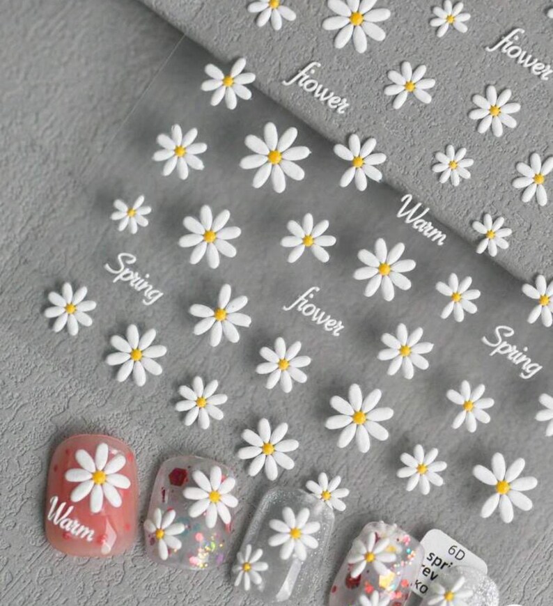 Tiny Flower Stickers , Daisy Sticker Sheet Suatelier. Small Daisy ...
