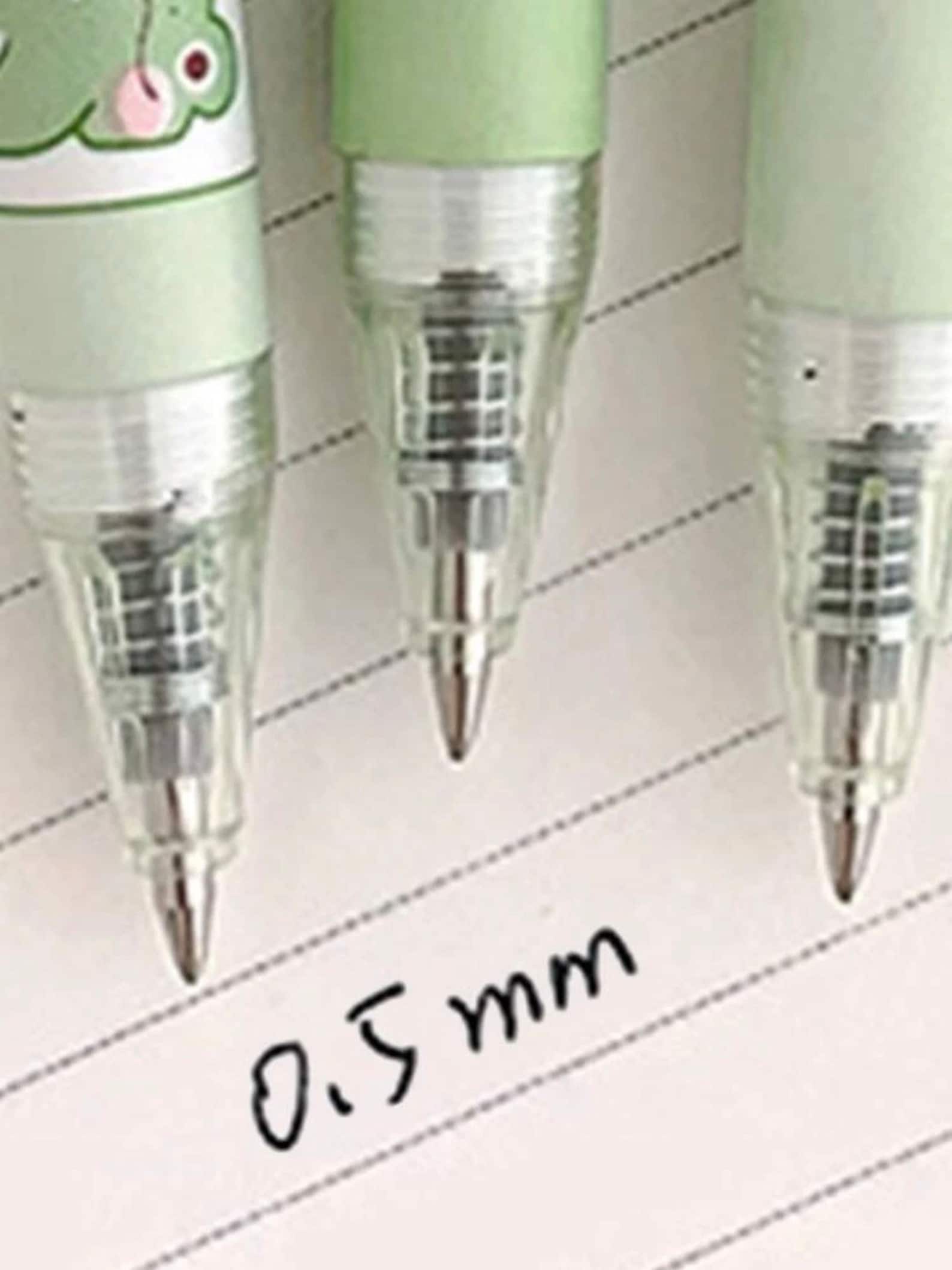 Kawaii Frog Pen Green Frog Pen Kawaii Kitsch 0.5mm Black Gel - Etsy UK