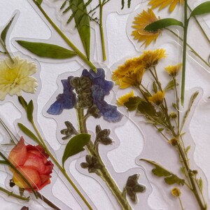 Yellow Flowers Sticker Set, Wild Flower Bouquet Stickers, Wildflowers ...