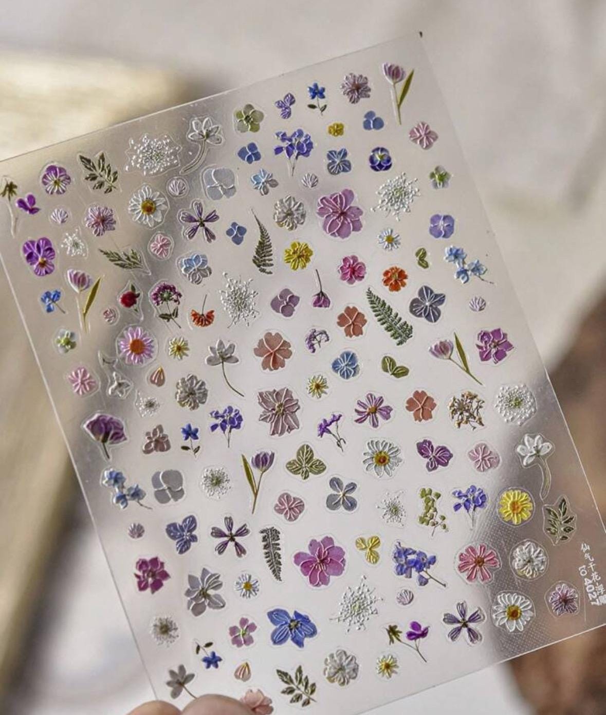Mini Flower Stickers , Plant Sticker Sheet Suatelier. Tiny Stickers ...