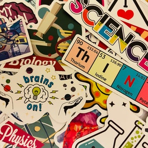 Set of Large Vinyl Science Stickers. Waterproof and Reusable - Etsy UK