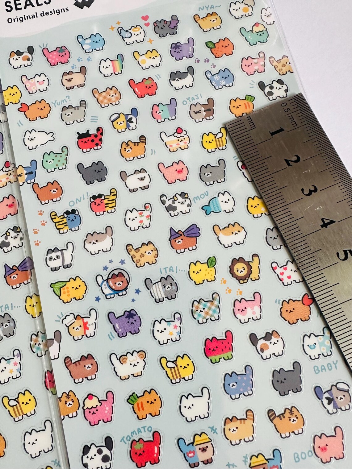 Tiny Kitty Cat Stickers | Kawaii Animal | Kitty Stickers | Nature and ...