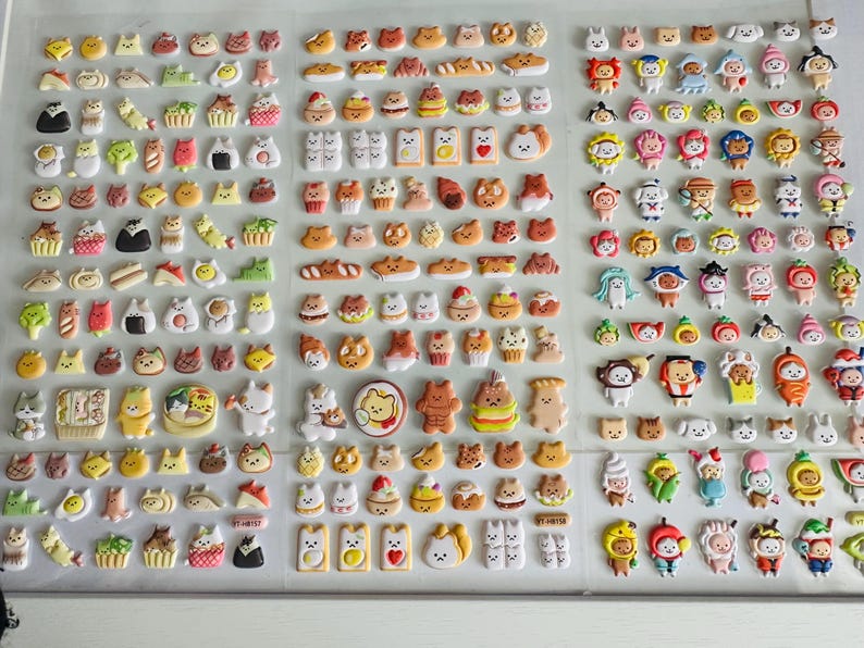 Kawaii Animal Puffy Stickers - One Sheet. Squishy and Sweet! - Etsy