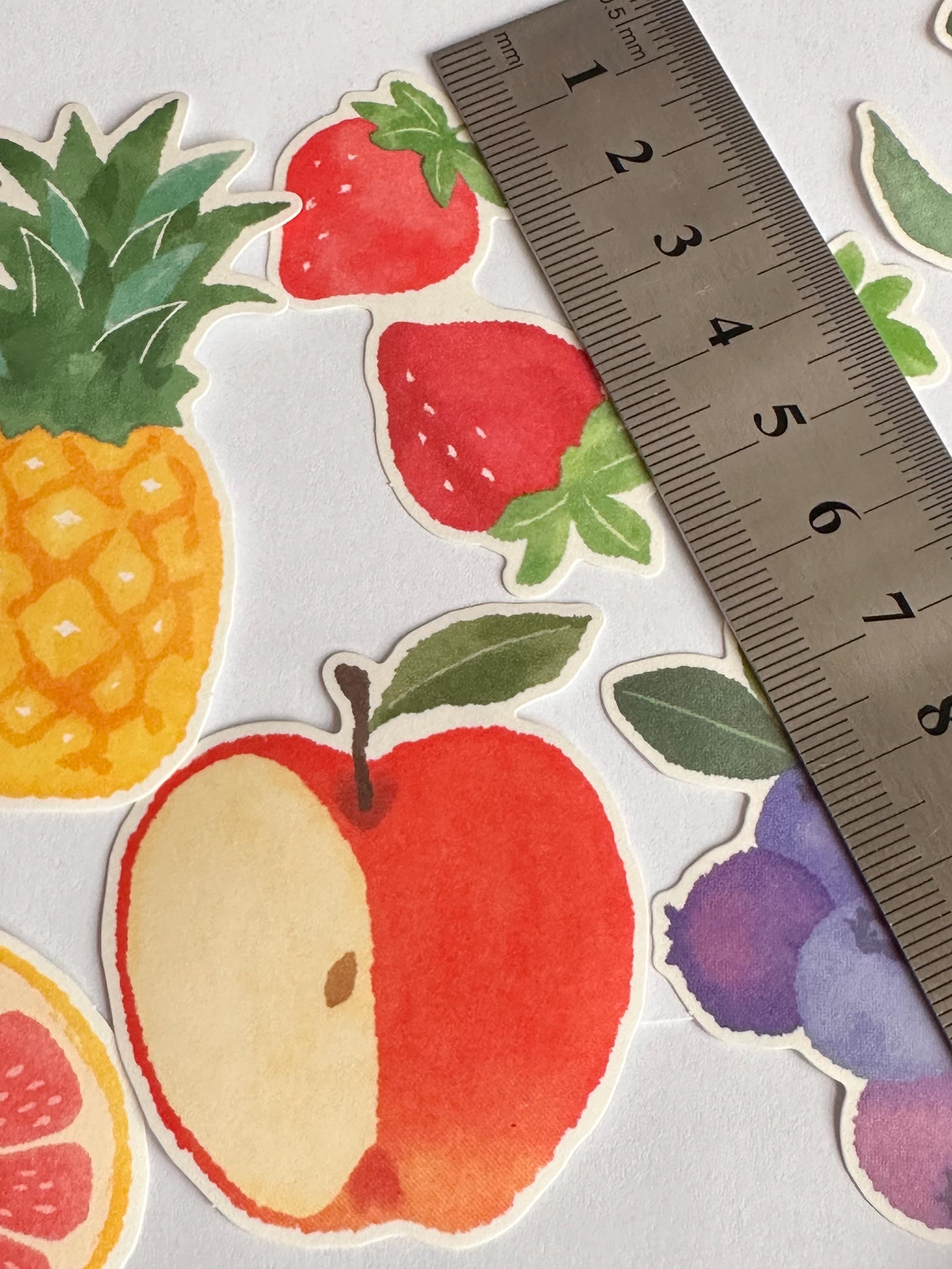 Mix Fruits Sticker Set, Berry Stickers, Fruity Stickers, Strawberry ...