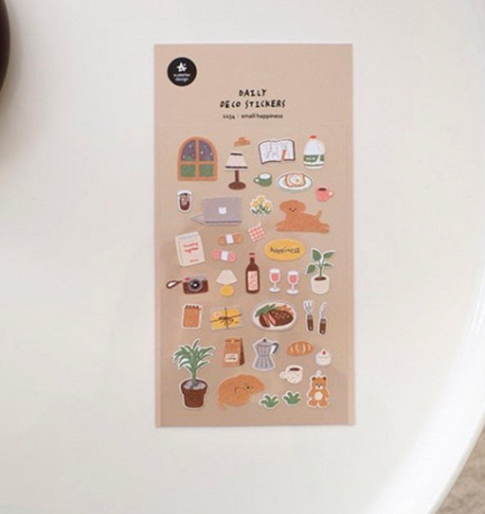 Suatelier “small Happiness” Sticker Sheet / Simple Life / Vlog ...