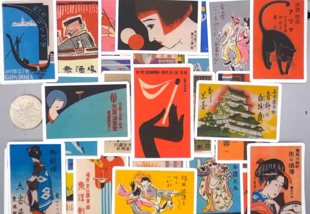 Japan Stickers, Japanese Aesthetic Stickers | Wave Stickers | Geisha ...