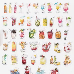 Set Cocktail Stickers / Mojito / Drinks / Party Stickers - Etsy UK